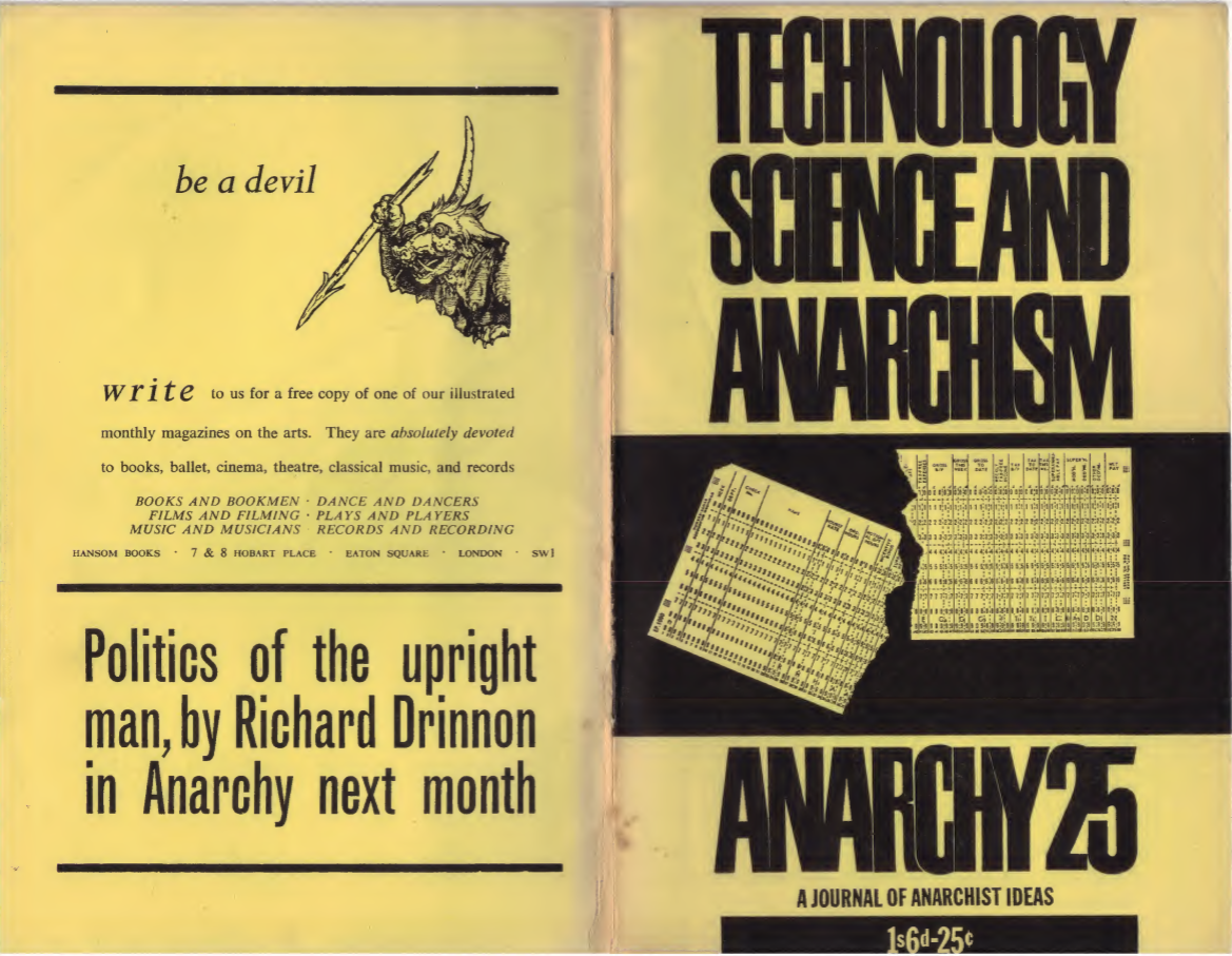 Anarchy #025: Technology Science and Anarchism | libcom.org